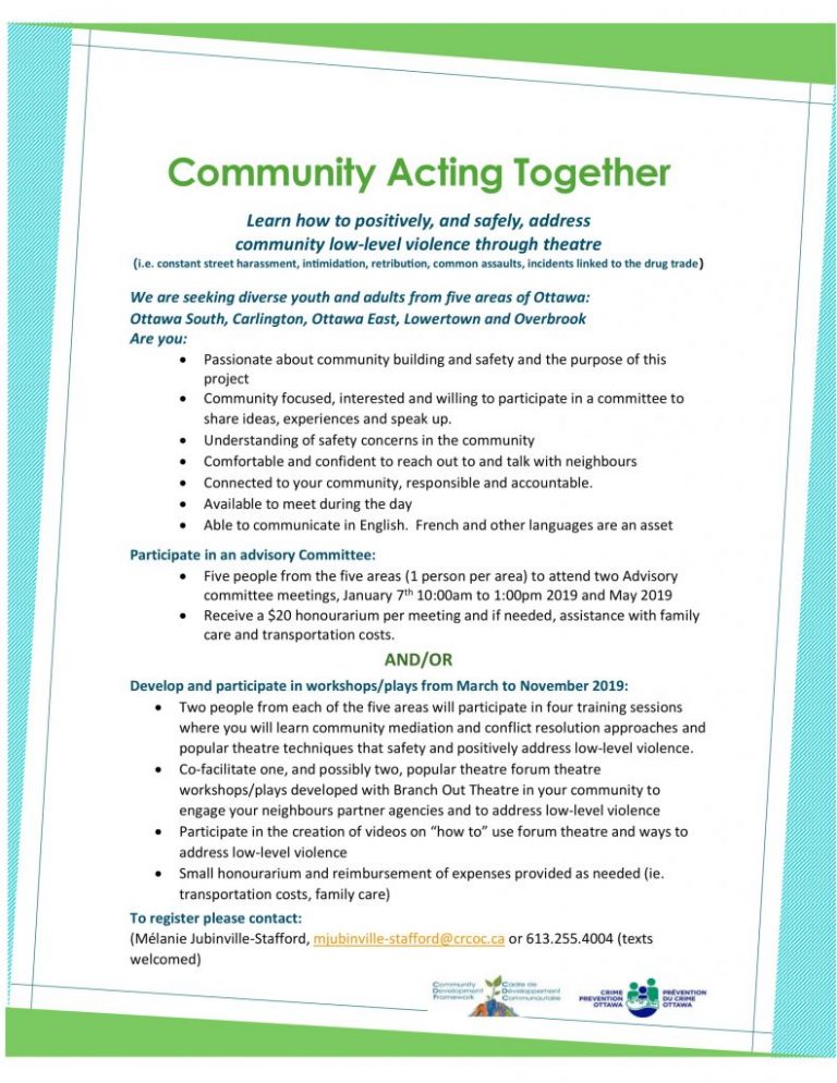 Get involved - Community Acting Together - CRCOC - OCCRC